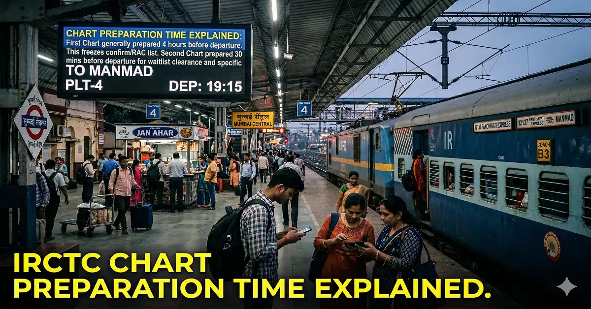 IRCTC Chart Preparation Time Explained | TrainDate.in